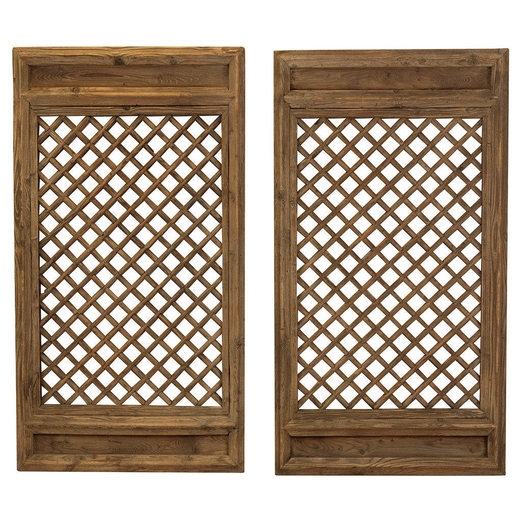 Pair of Lattice Panels — Kayu Home