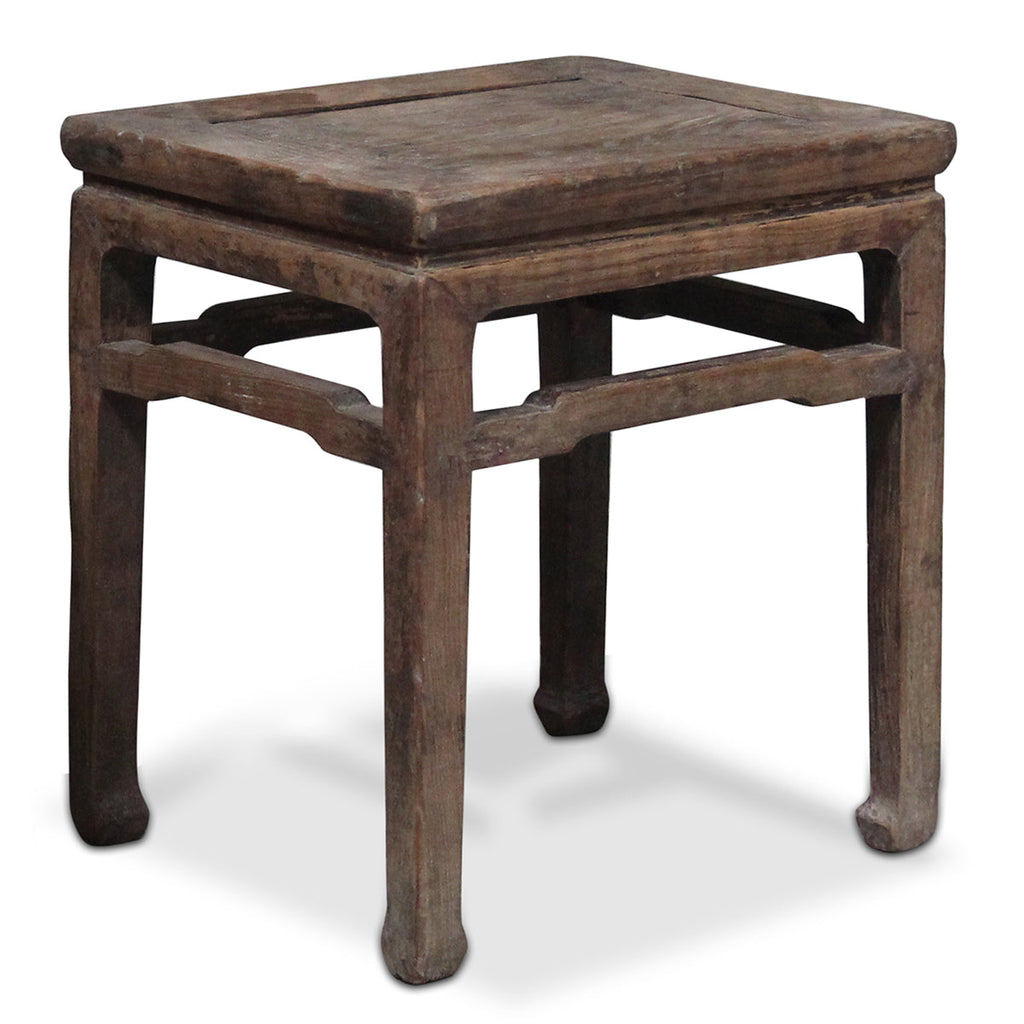 Pair of Antique Chinese Elm Stools — Kayu Home