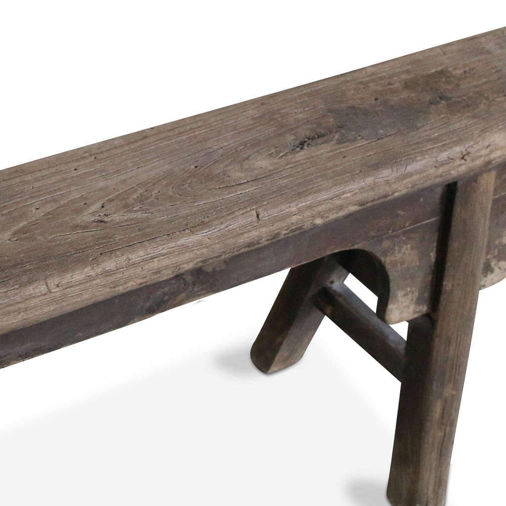 Antique Elm Wood Bench — Kayu Home