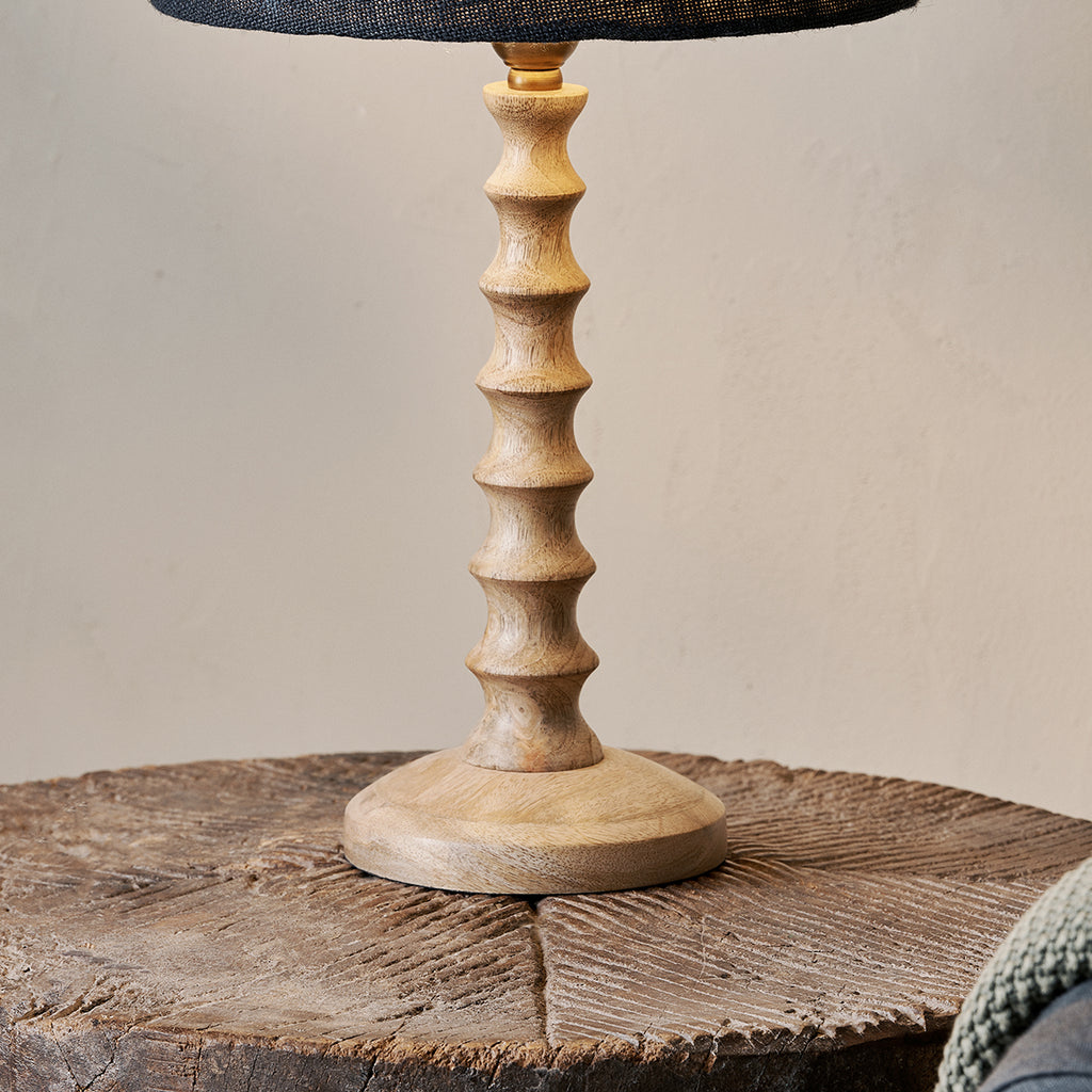 Avisa Mango Wood Table Lamp — Kayu Home