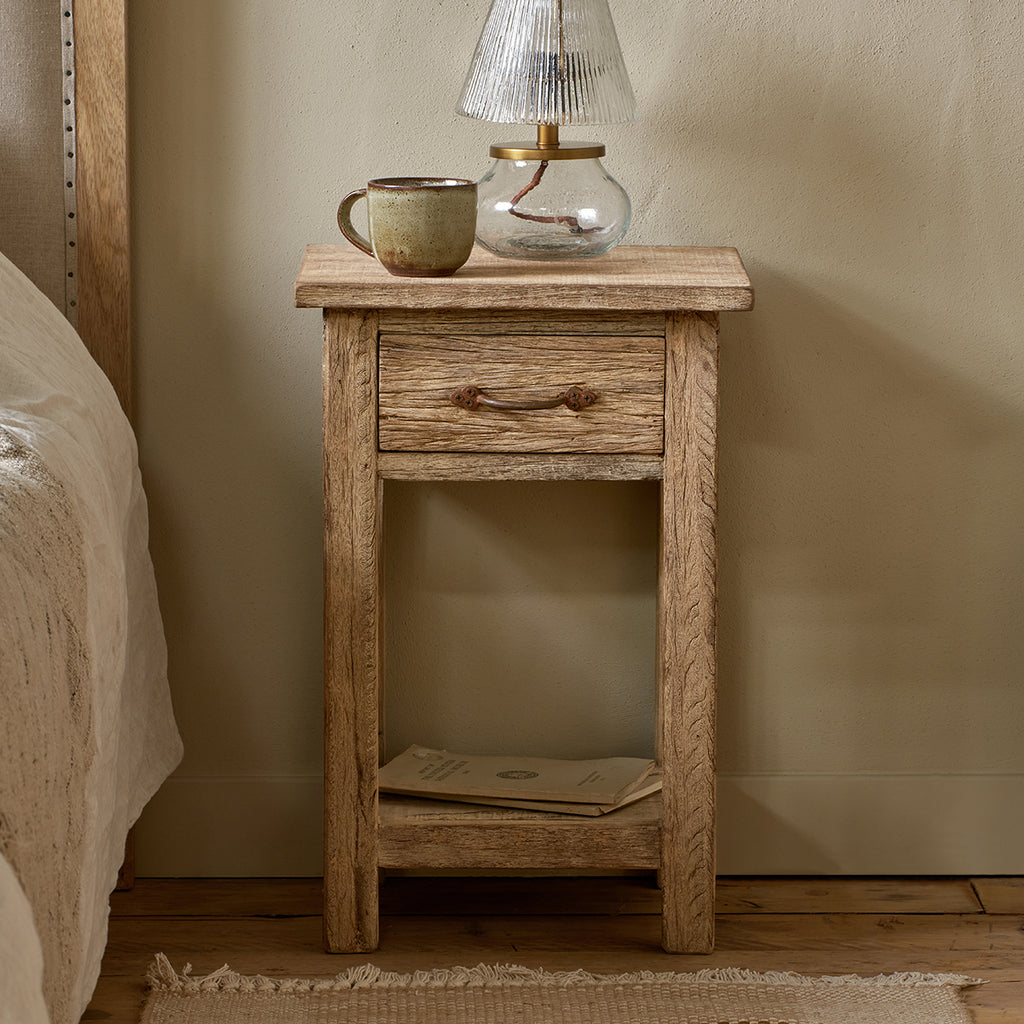 Ibo Reclaimed Wood Bedside Table — Kayu Home