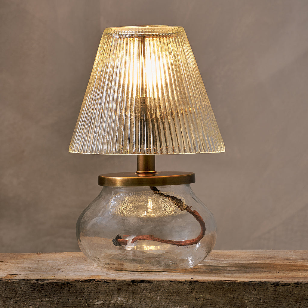 Dimalai Recycled Glass Table Lamp — Kayu Home