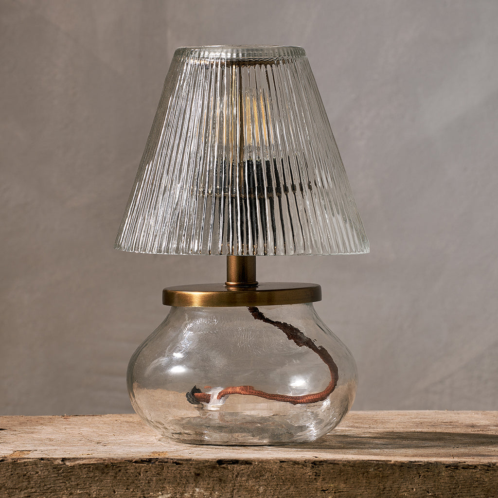 Dimalai Recycled Glass Table Lamp — Kayu Home