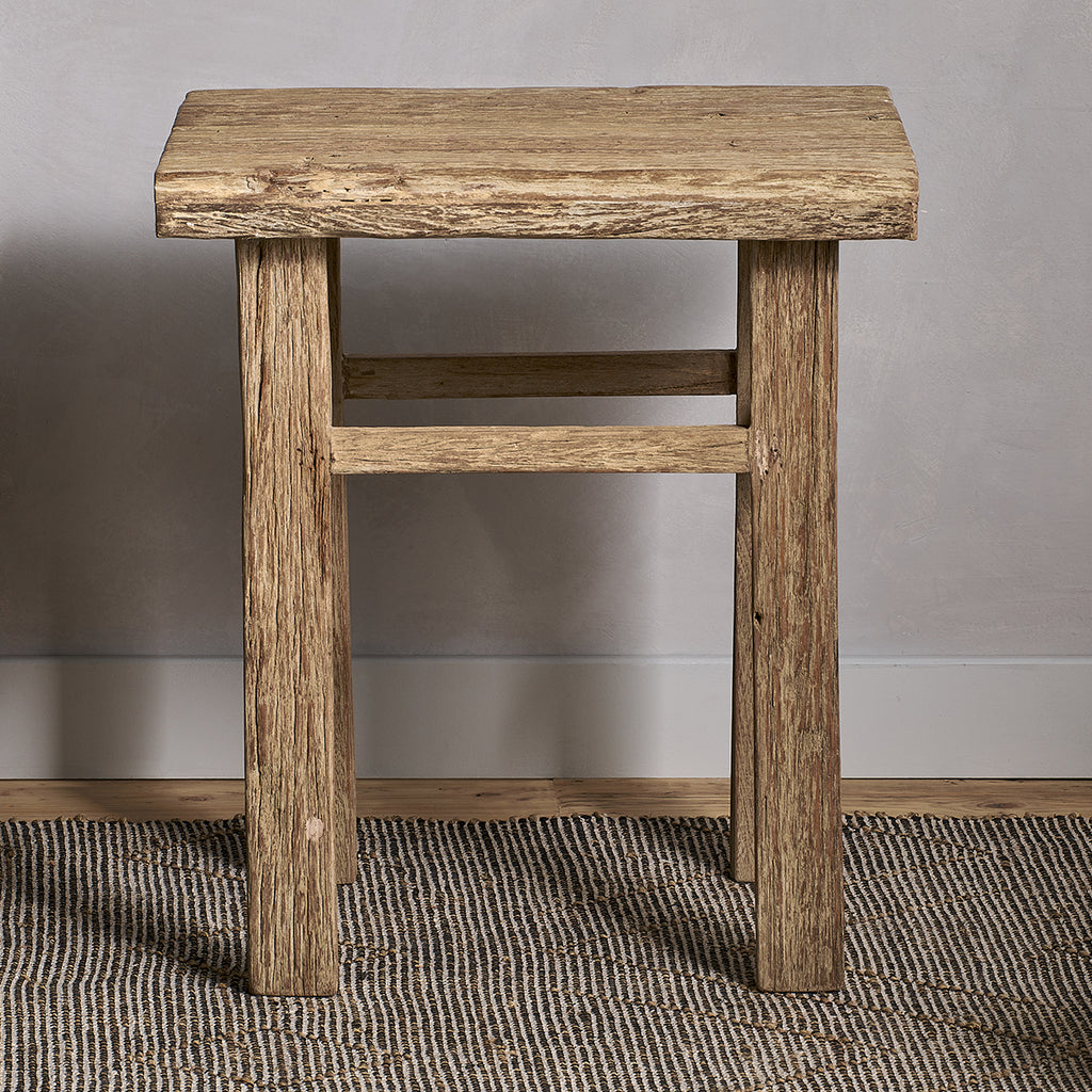 Ibo Reclaimed Truck Wood Side Table — Kayu Home