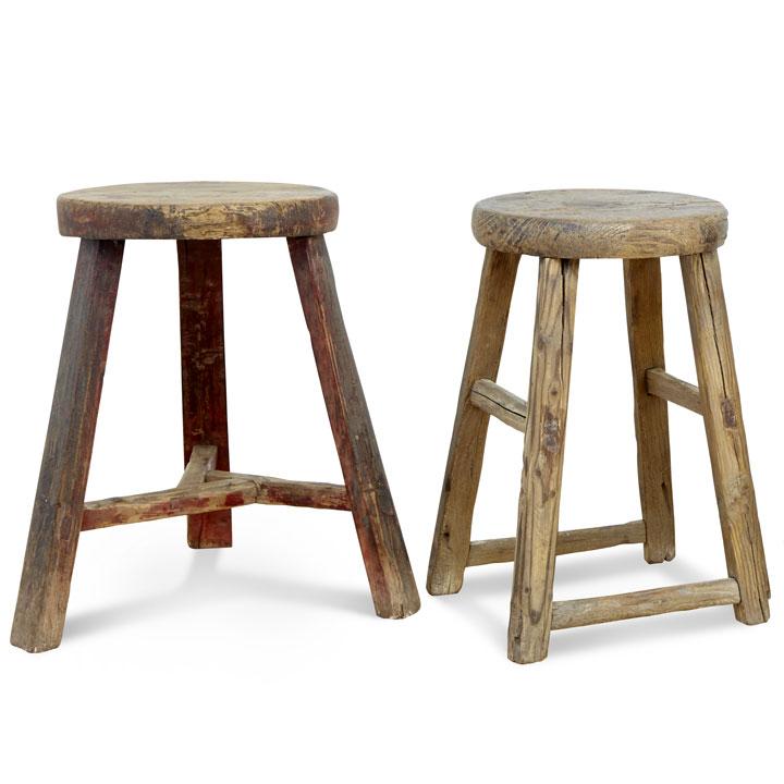 Round Wooden Stool — Kayu Home